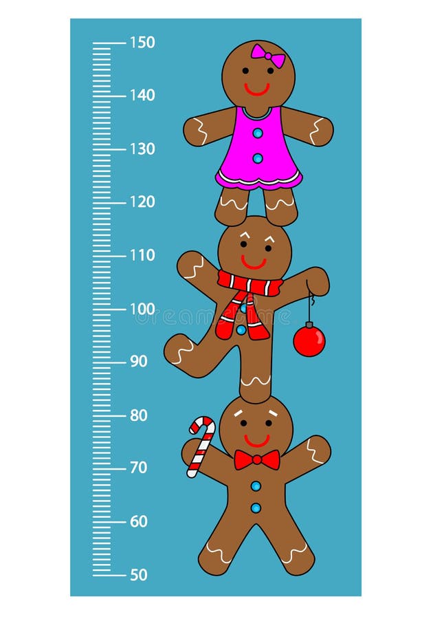 Christmas Cookie Wall Meter Stock Vector - Illustration of celebration ...