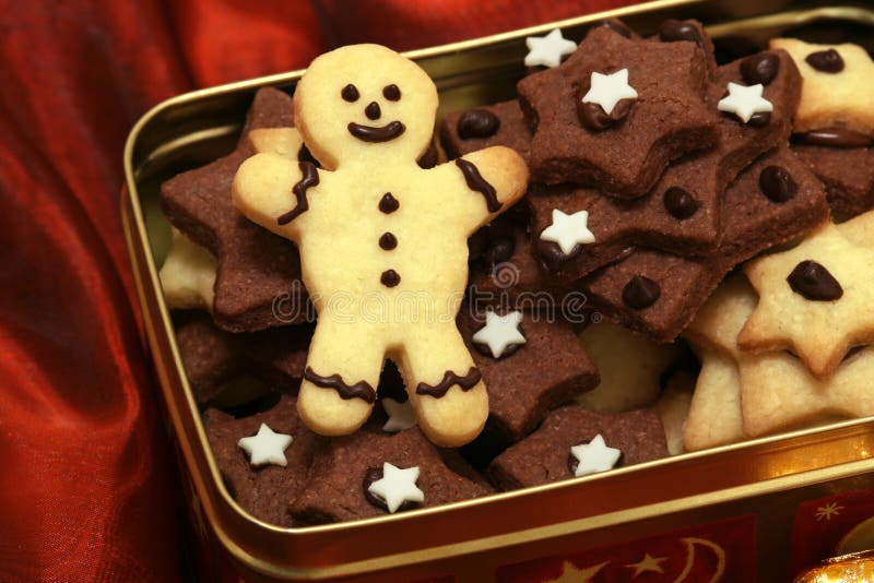 Christmas cookies in a box stock photo. Image of christmas - 11348466