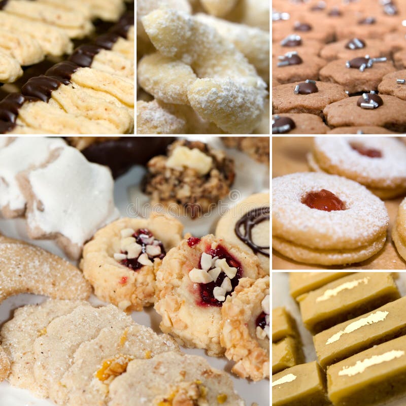 Christmas food collage stock image. Image of cake, christmas - 21302553