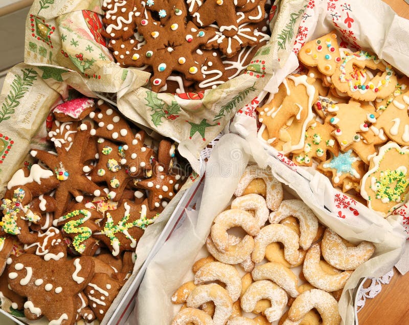 Christmas Cookies Collection Stock Photo - Image of cookies, baked ...