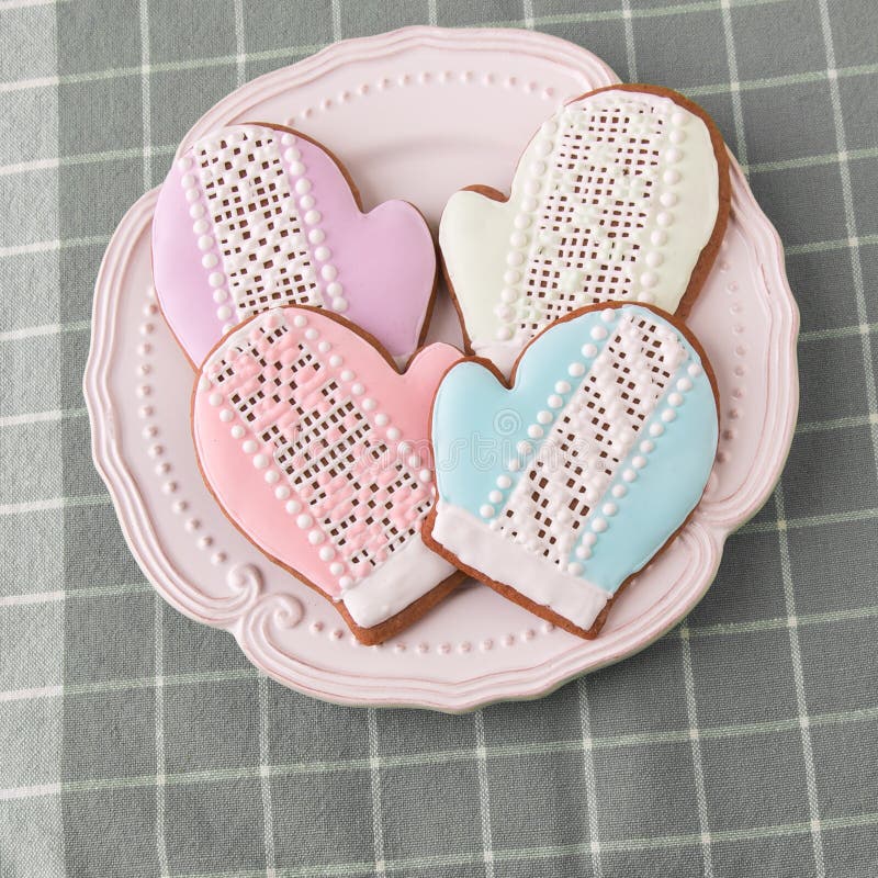 Three Beautiful Christmas Cookies Stock Photo - Image of seasonal ...