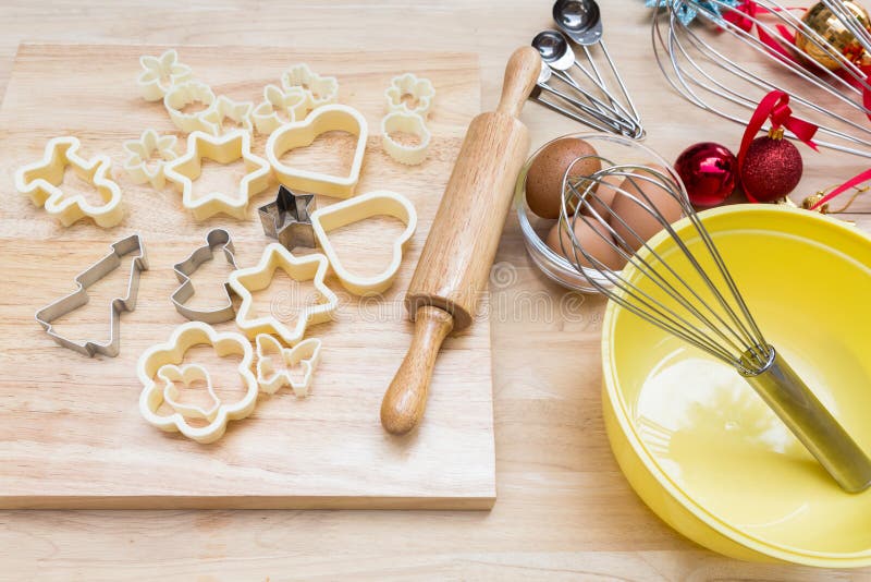 Christmas Cookies Preparation Stock Image - Image of dried, homemade ...