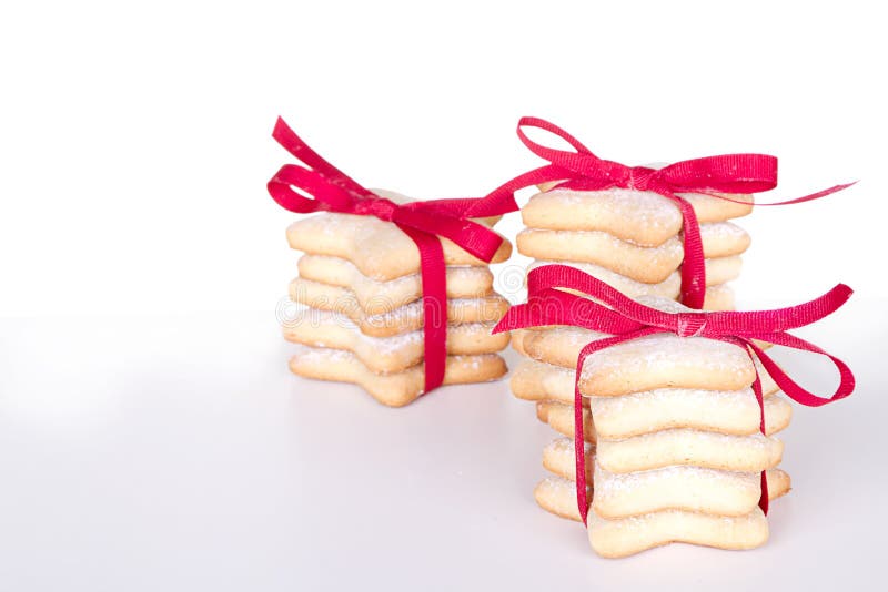 Christmas cookies stacked stock image. Image of heart - 28517707