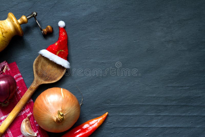Christmas Cooking Abstract Food Background Stock Photo - Image of ...