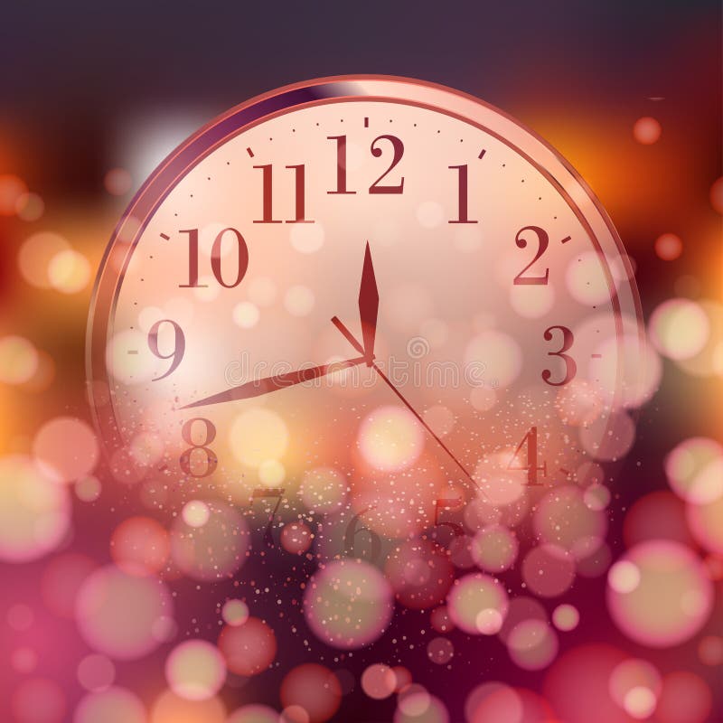 Christmas Countdown Clock with Festive Lights and Warm Bokeh Effect ...