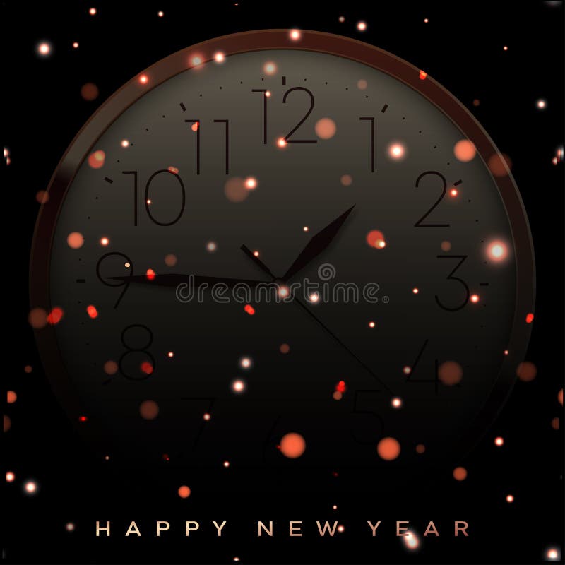 Christmas Countdown Clock with Festive Lights and Warm Bokeh Effect ...