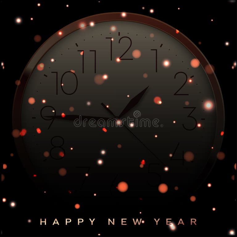 Christmas Countdown Clock with Festive Lights and Warm Bokeh Effect ...