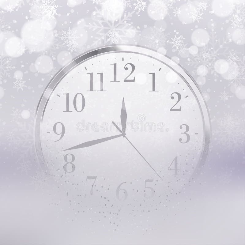 Christmas Countdown Clock with Festive Lights and Warm Bokeh Effect ...