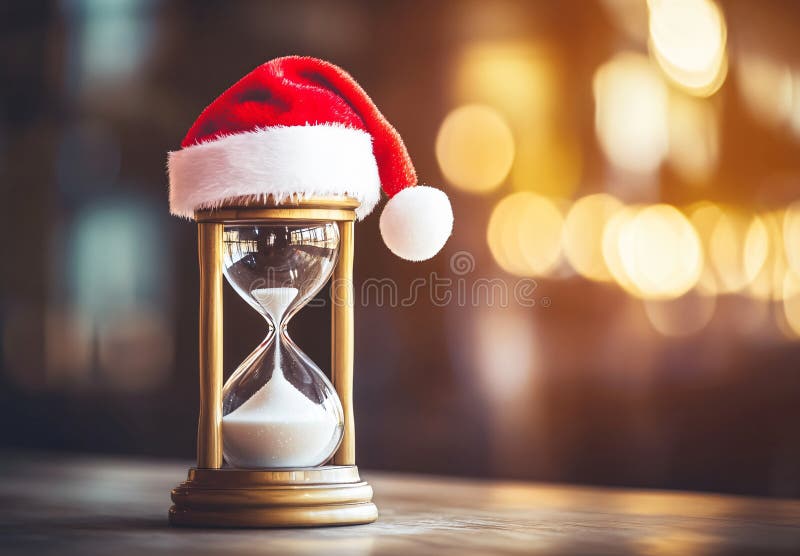 Christmas Countdown Hourglass Festive Time Sandglass High Quality Image ...