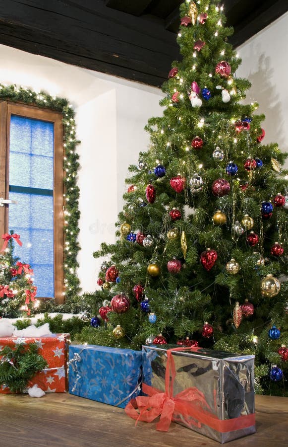 Christmas in the Country stock image. Image of ribbon - 11362151