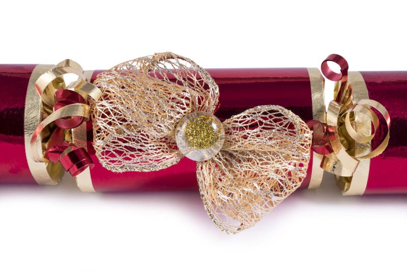 Christmas Cracker stock image. Image of ribbon, bons - 131589333