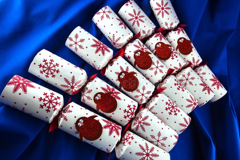 Christmas crackers stock photo. Image of sparkly, robin - 62701202