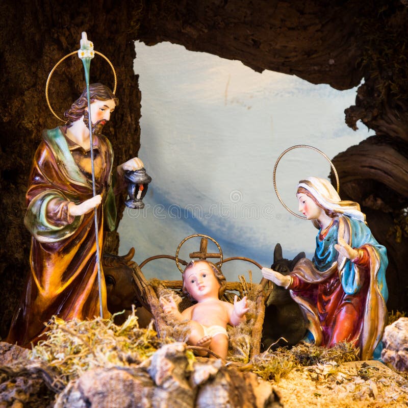 Creche stock photo. Image of catholic, celebrate, religious - 26435578