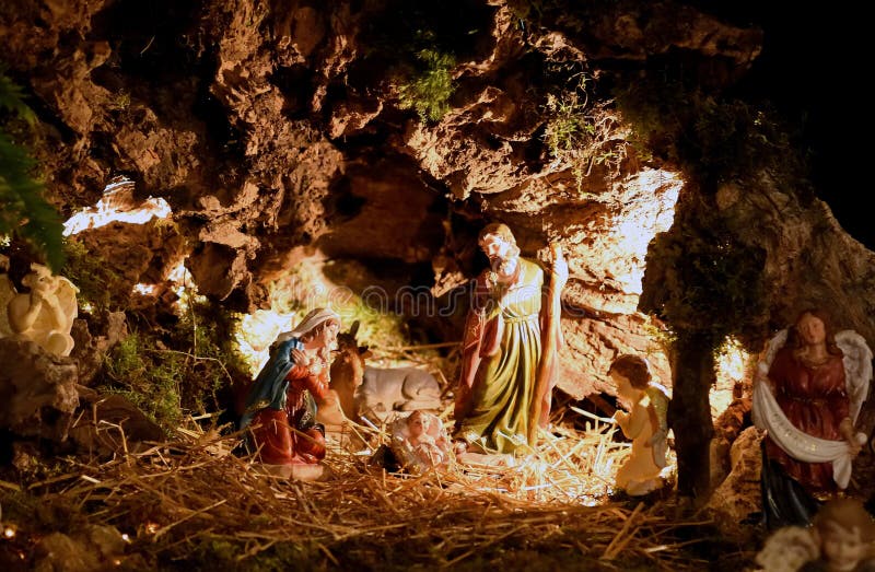 Christmas crib stock image. Image of festivity, christmas - 64114563