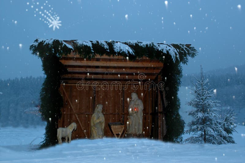 Christmas crip stock image. Image of allgaeu, snow, forest - 26251557