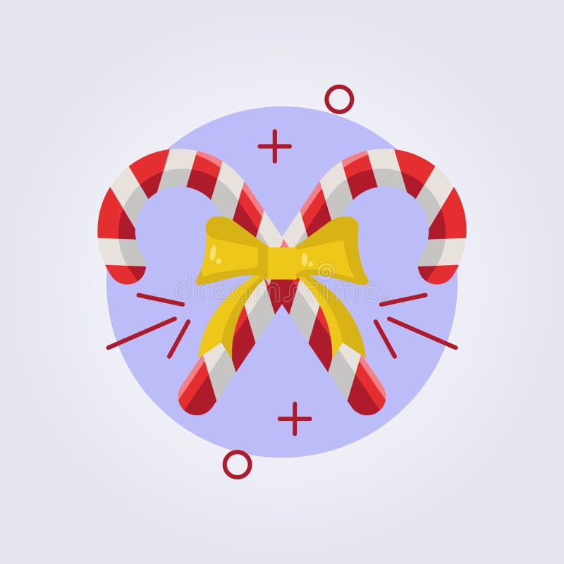 Red Christmas Cross Bow with Gold Trim. Stock Vector - Illustration of ...