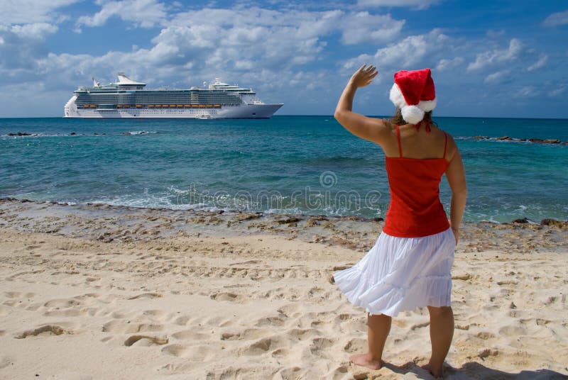 Christmas Cruise stock photo. Image of caribbean, shore - 7370276