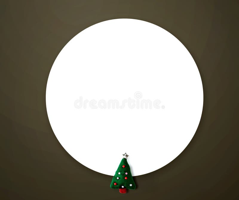 Christmas Cushion Tree Overhead View Stock Image - Image of circle ...