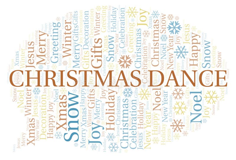 Christmas Dance word cloud stock illustration. Illustration of poster ...