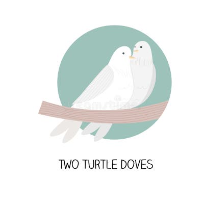 Two Turtle Doves Stock Illustrations – 151 Two Turtle Doves Stock ...