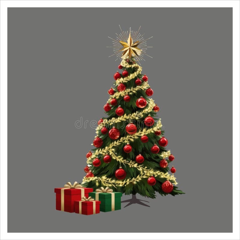 Christmas Day Vector Art Illustration Stock Vector - Illustration of ...