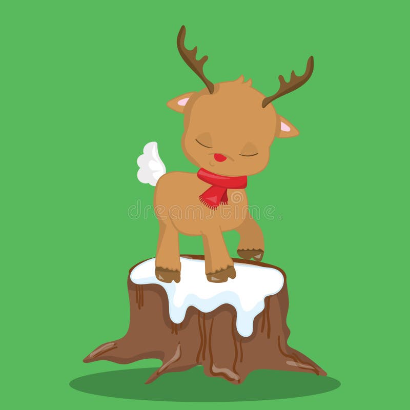 The Christmas Dear stock vector. Illustration of graphic - 258824678