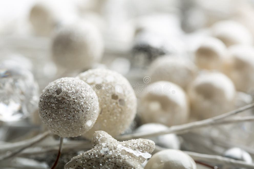 Christmas decoration bulbs stock photo. Image of copyspace - 52006834