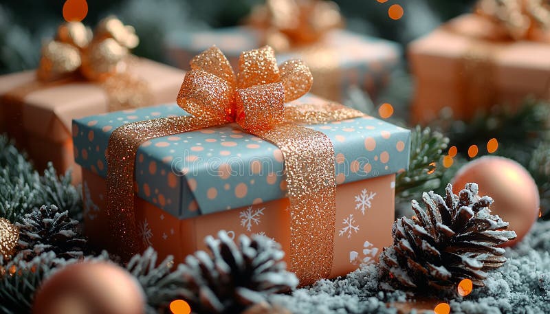 Christmas Decoration Celebration Winter Box Container Season Package ...