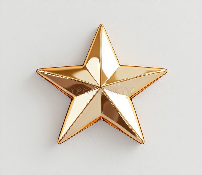 Christmas Decoration with Golden Star (and Clipping Path) on White ...
