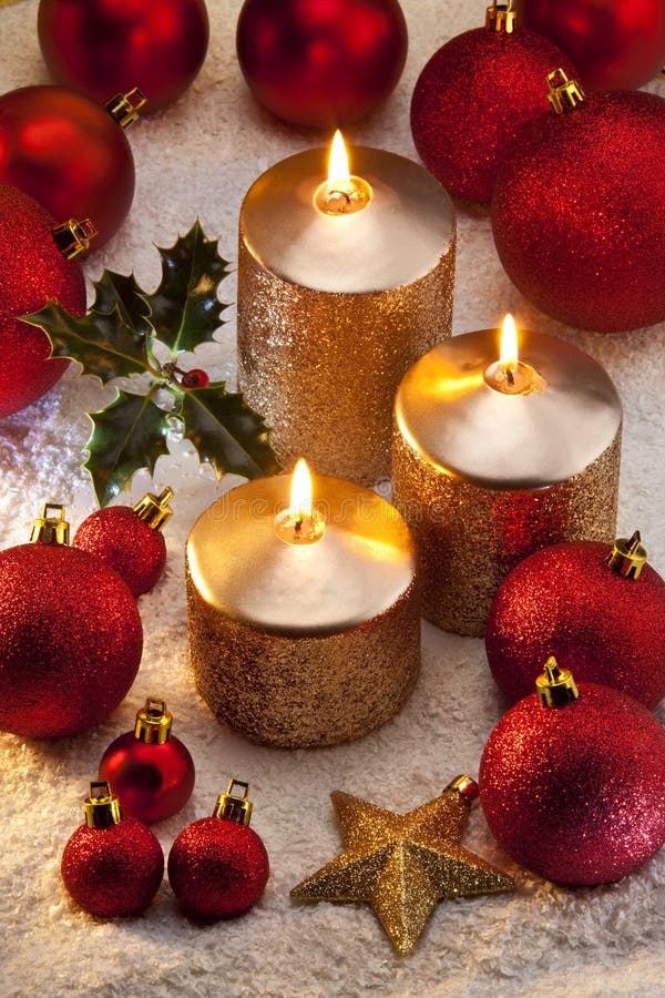 Christmas motive stock image. Image of present, golden - 6214797