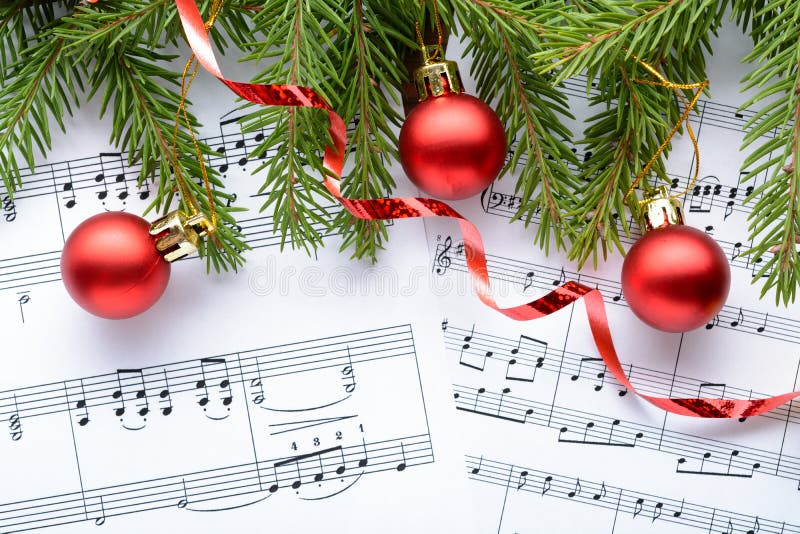 Christmas Music Notes Wallpaper