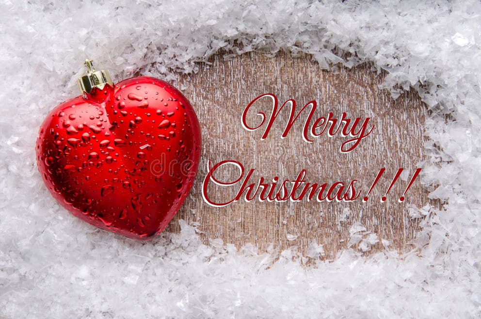 Christmas Decorations with Text Stock Photo - Image of vintage ...