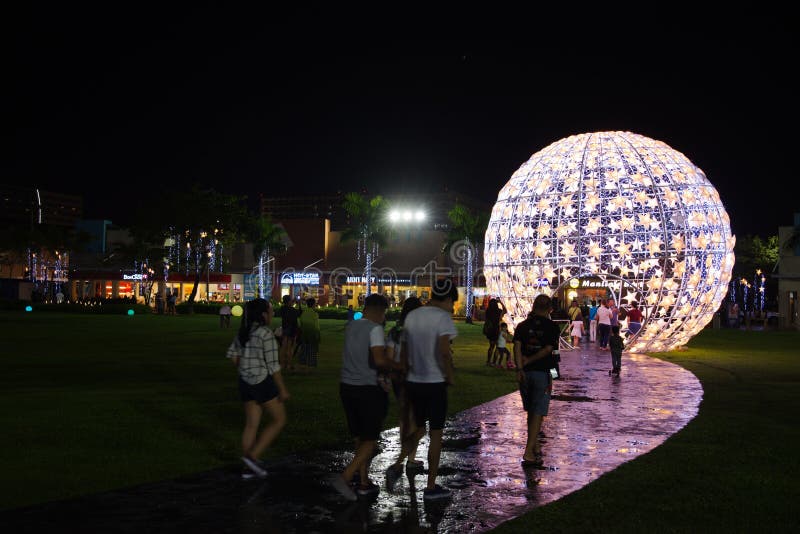 Christmas Decoreation at Blue Bay Walk Editorial Stock Image - Image of ...