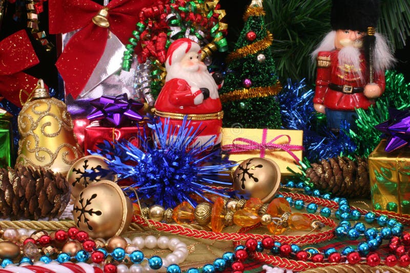 Christmas Decortations stock image. Image of life, ribbon - 3778689