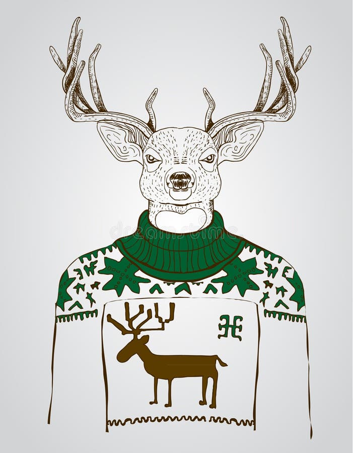 Christmas deer stock vector. Illustration of frost, decoration - 81907185 Christmas deer stock vector. Illustration of frost, decoration - 81907185