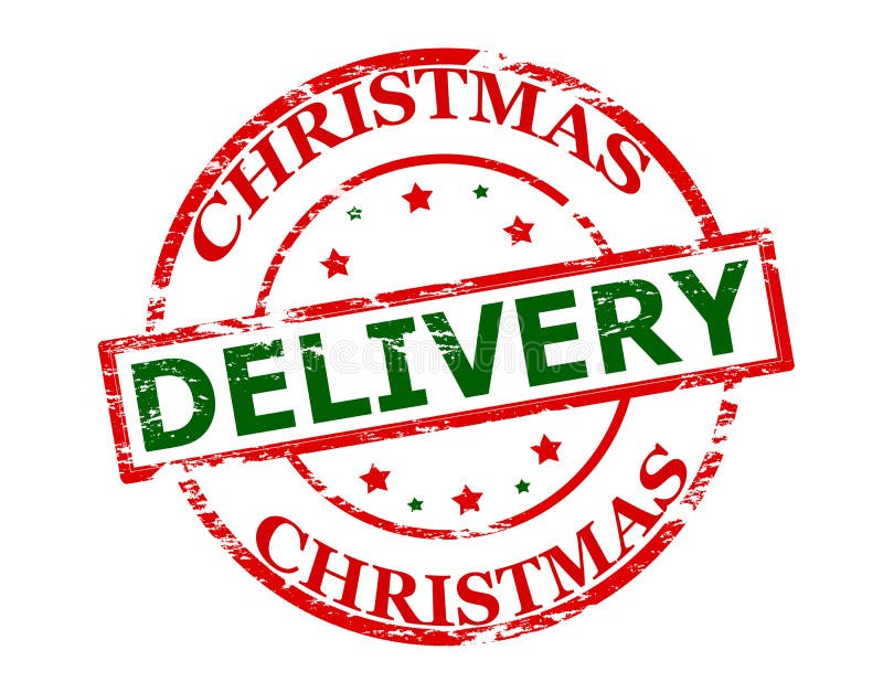 Christmas delivery stock illustration. Illustration of symbol - 92049397