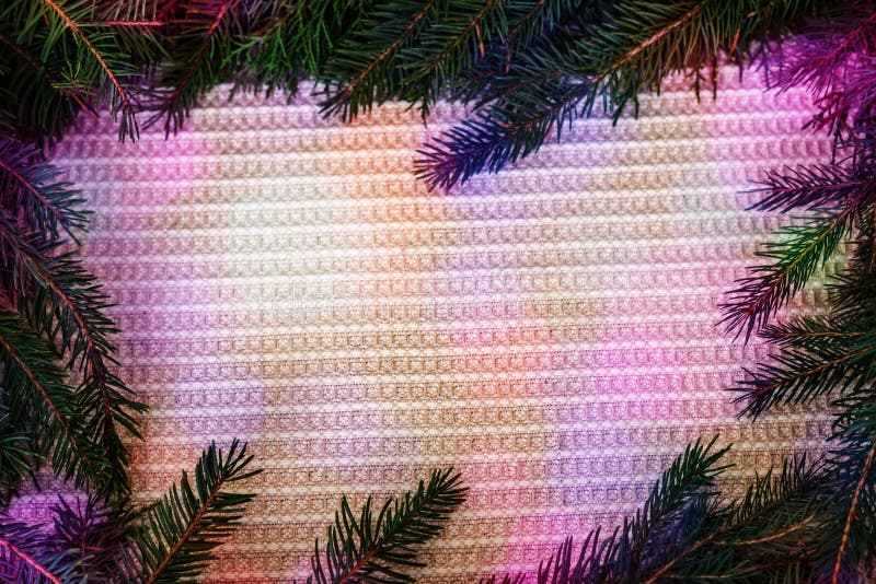 Christmas Design - Merry Christmas. Rectangular Frame Made from Stock ...