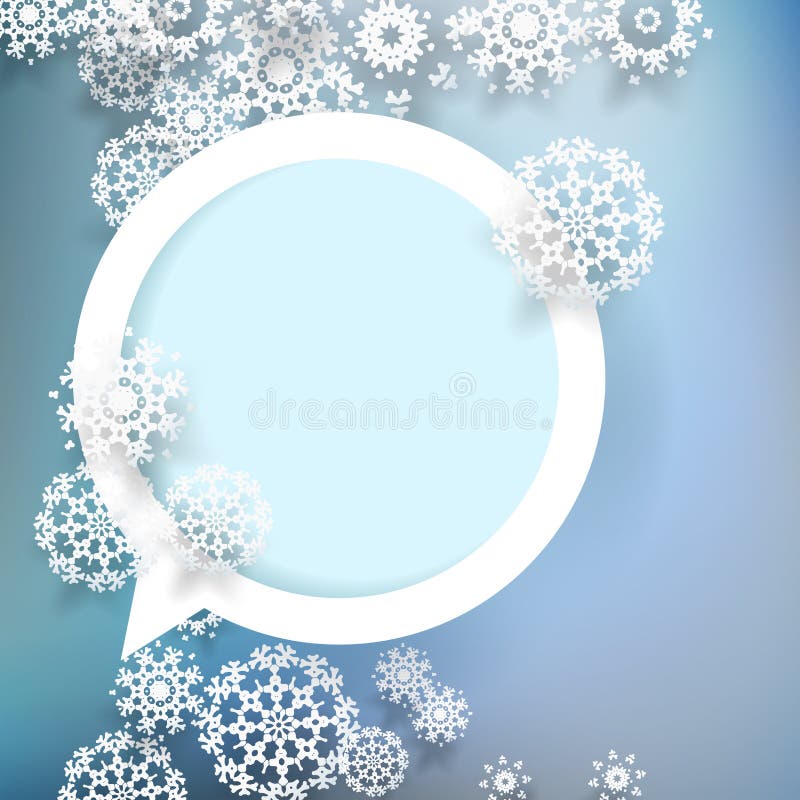 Christmas Design with Snowflakes. Stock Illustration - Illustration of ...