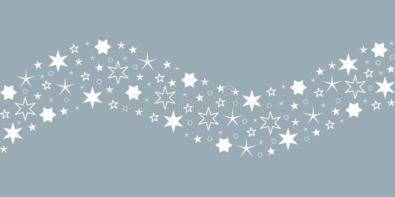 Christmas Design with Star Wave Isolated on White Stock Vector ...