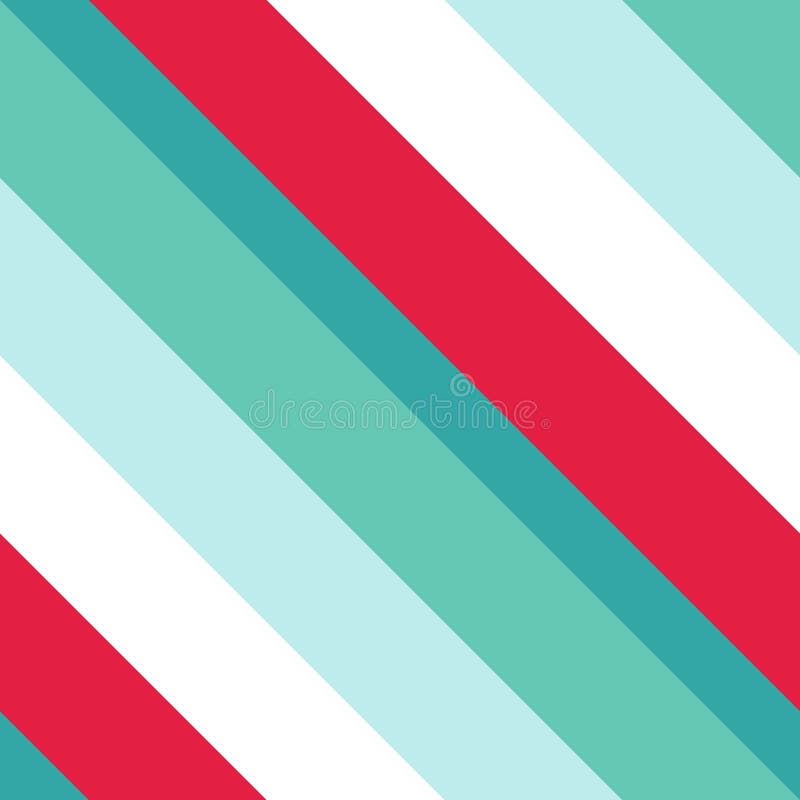 Christmas Diagonal Striped Seamless Pattern Stock Vector - Illustration ...