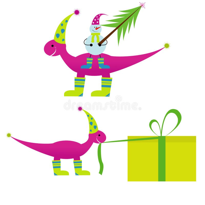 Christmas Dinosaur Stock Illustrations – 5,839 Christmas Dinosaur Stock ...