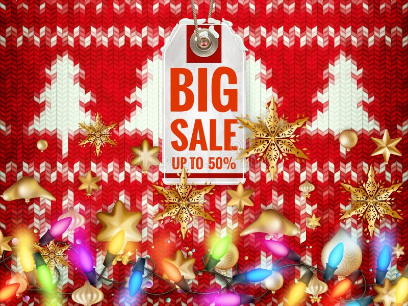 Christmas Discount, Sale. EPS 10 Stock Vector - Illustration of ...