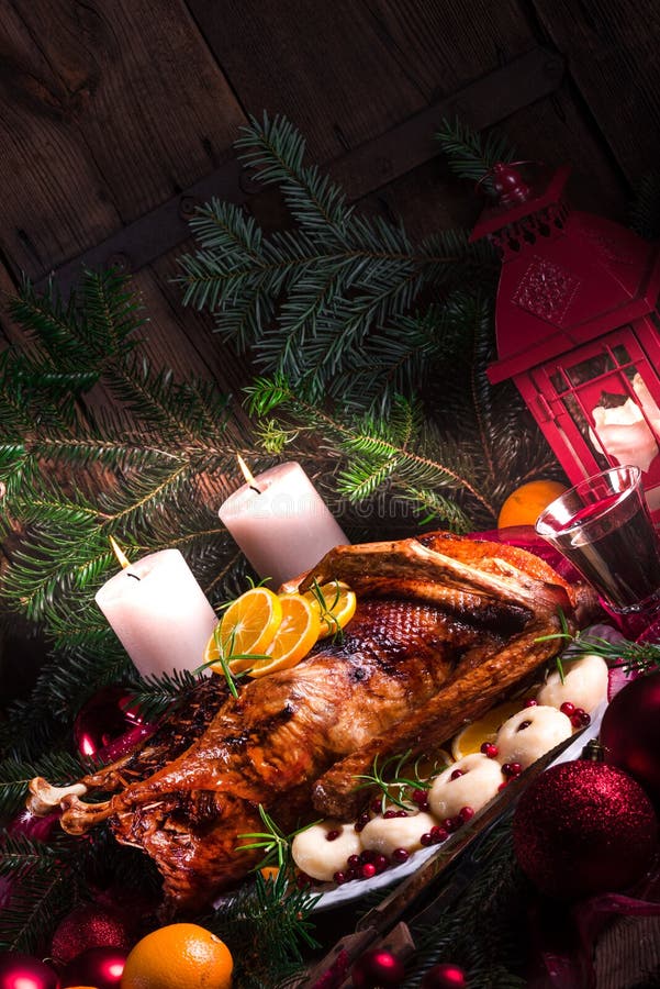 Christmas duck stock image. Image of food, detail, kitchen - 61810013