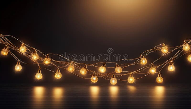 Christmas Elegant String Lights - a Minimalist Design Featuring a ...