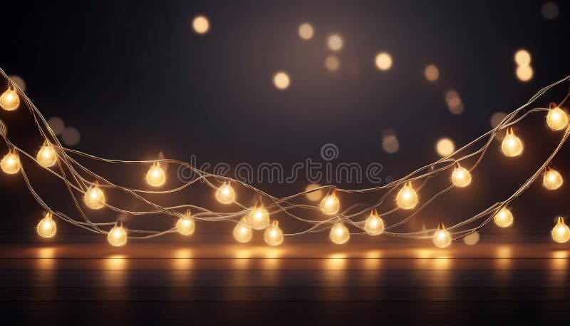 Christmas Elegant String Lights - a Minimalist Design Featuring a ...