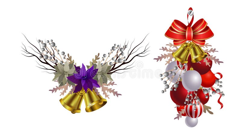 Christmas Elements for Your Designs Stock Vector - Illustration of ...