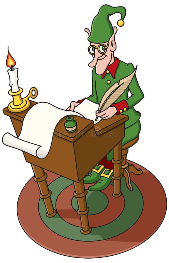 Elf Writing Stock Illustrations – 309 Elf Writing Stock Illustrations ...