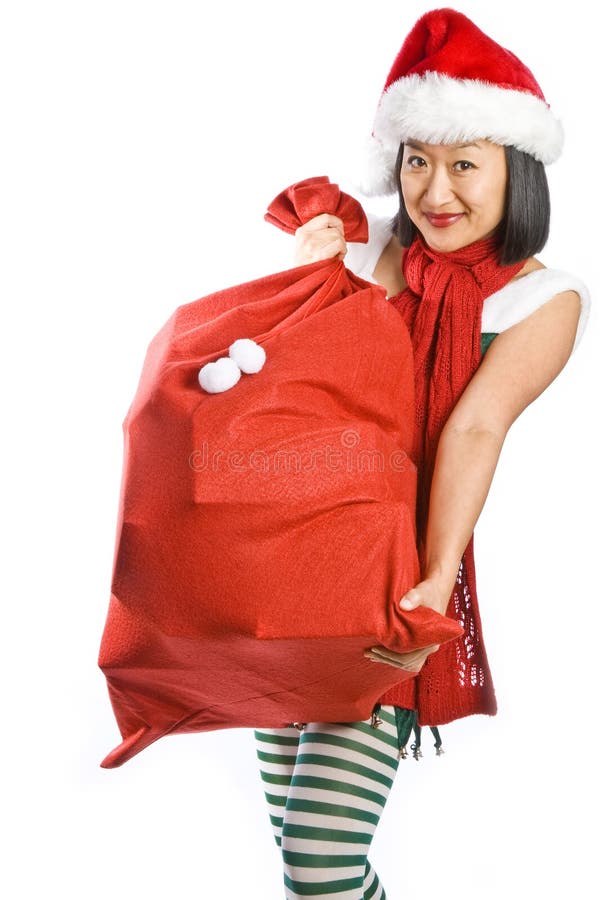 Christmas Elf Carrying Gifts Stock Image - Image of santa, claus: 11976061