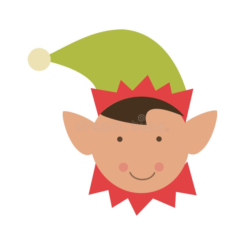 Christmas elf cartoon stock vector. Illustration of festive - 135450172