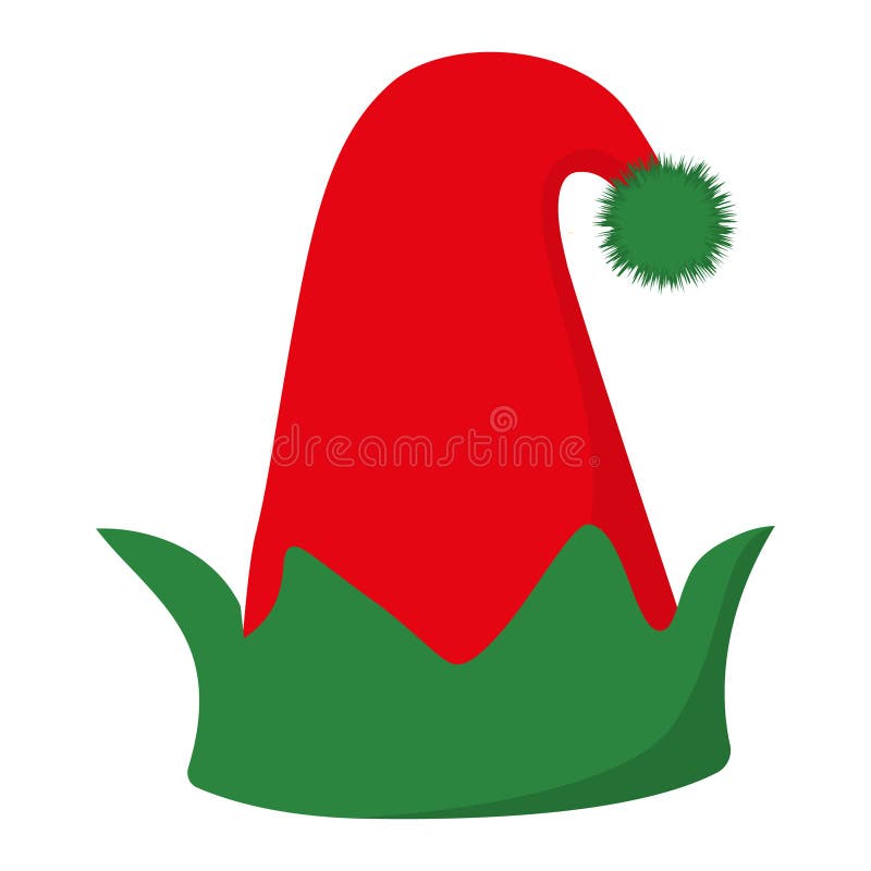 Christmas Elf Hat with Ears.Vector Illustration Stock Vector ...